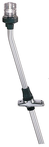 Perko 1311DP2CHR White All-Round Pole Light & Base Combination ...