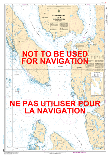 Chart 3982 - Caamaño Sound to/à Whale Channel