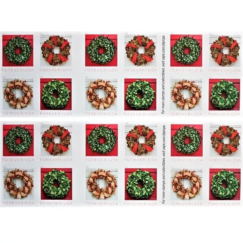 Holiday Wreaths 2019 |Discounted Forever Stamps| Forever Stamps Shop
