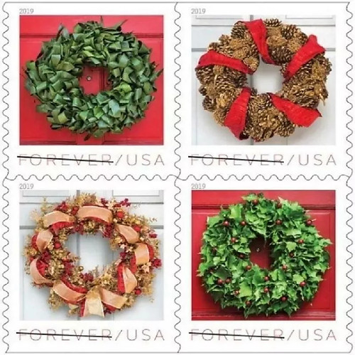 Holiday Wreaths 2019 |Discounted Forever Stamps| Forever Stamps Shop