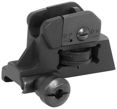 Detachable REAR SIGHT Fully Metal w/ Dual Aperture A2 AR15 223 5.56 ...