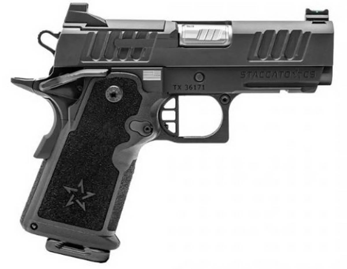 Staccato CS 9mm, 3.5" Barrel, Optics Ready, Flat Trigger, Black, 16rd ...