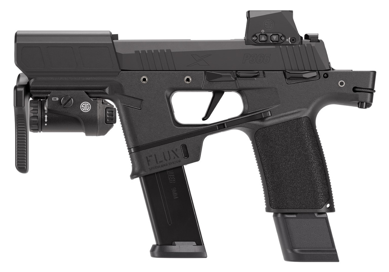 Sig P365 FLUX Sentry 9mm, 6" Barrel, RomeoX Compact, Foxtrot 1X Light ...