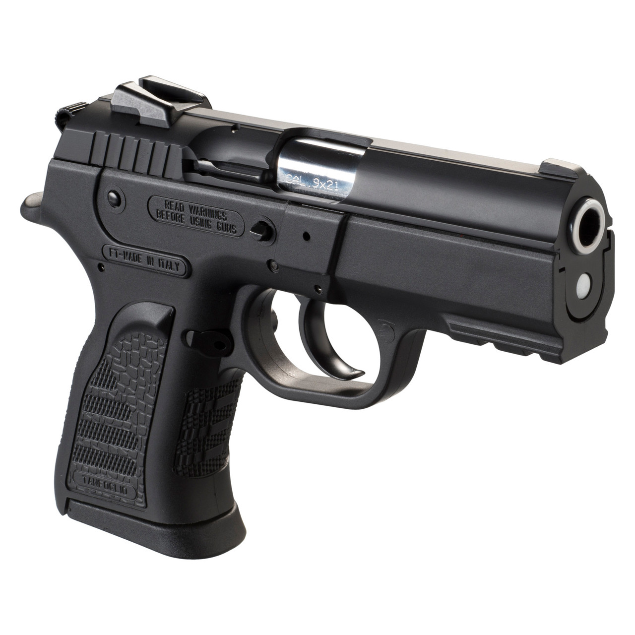 Tanfoglio Force Compact F 10mm, 3.62" Barrel, Black, Rubber Grip, 11rd ...