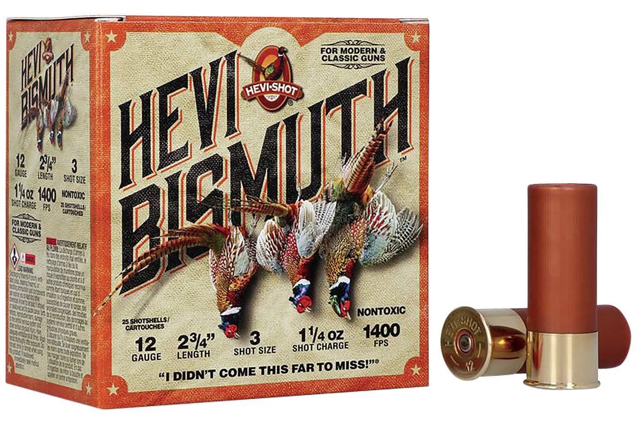 HEVI-Shot Upland 12 Ga, 3", 1 3/8 oz, Bismuth, Hevi-Hammer, 3 Shot ...