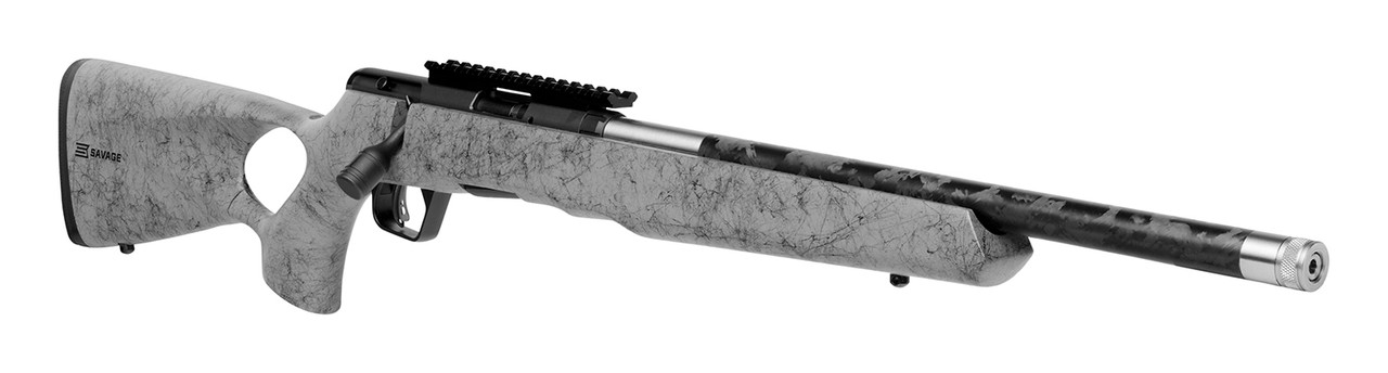 Savage B Series TimberLite 22 LR, 18" Threaded Barrel, Gray Black ...