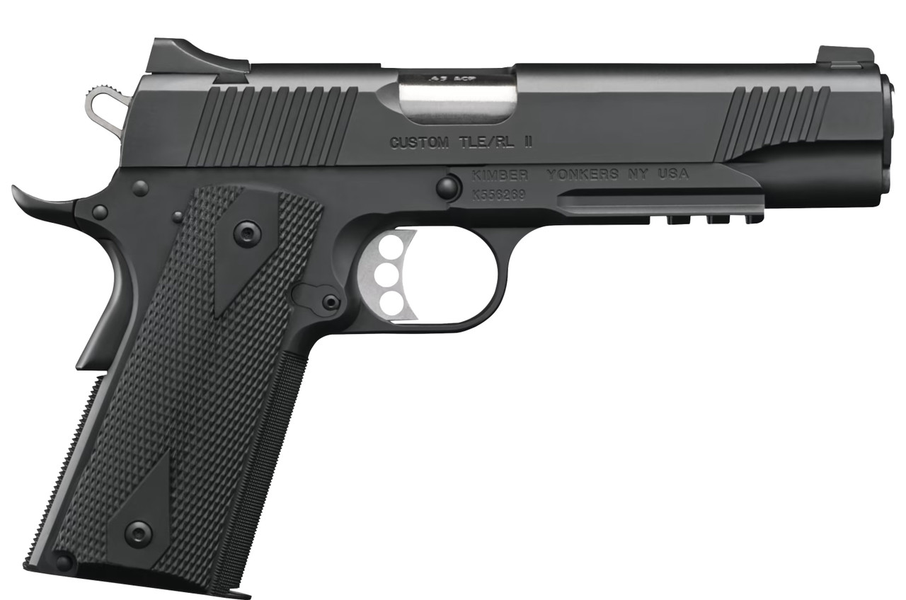 Kimber Custom TLE II 1911 45 ACP, 5" Barrel, Black, Includes Holster ...