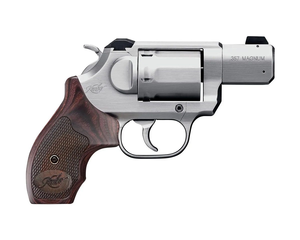 Kimber K6s DASA 357 Magnum, 2" Barrel, Brushed Finish, Silver, Wood ...
