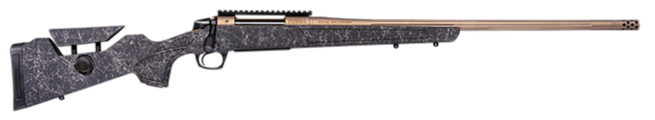 CVA Cascade LRH 7MM PRC, 24" Threaded Barrel, Bronze Barrel, Black w ...