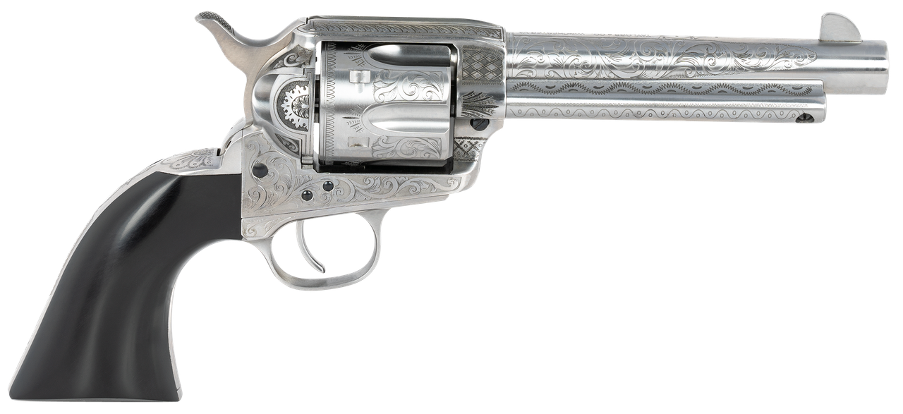Taylors 1873 Cattleman 45 Colt, 5.5" Barrel, Engraved Steel, 6rd ...