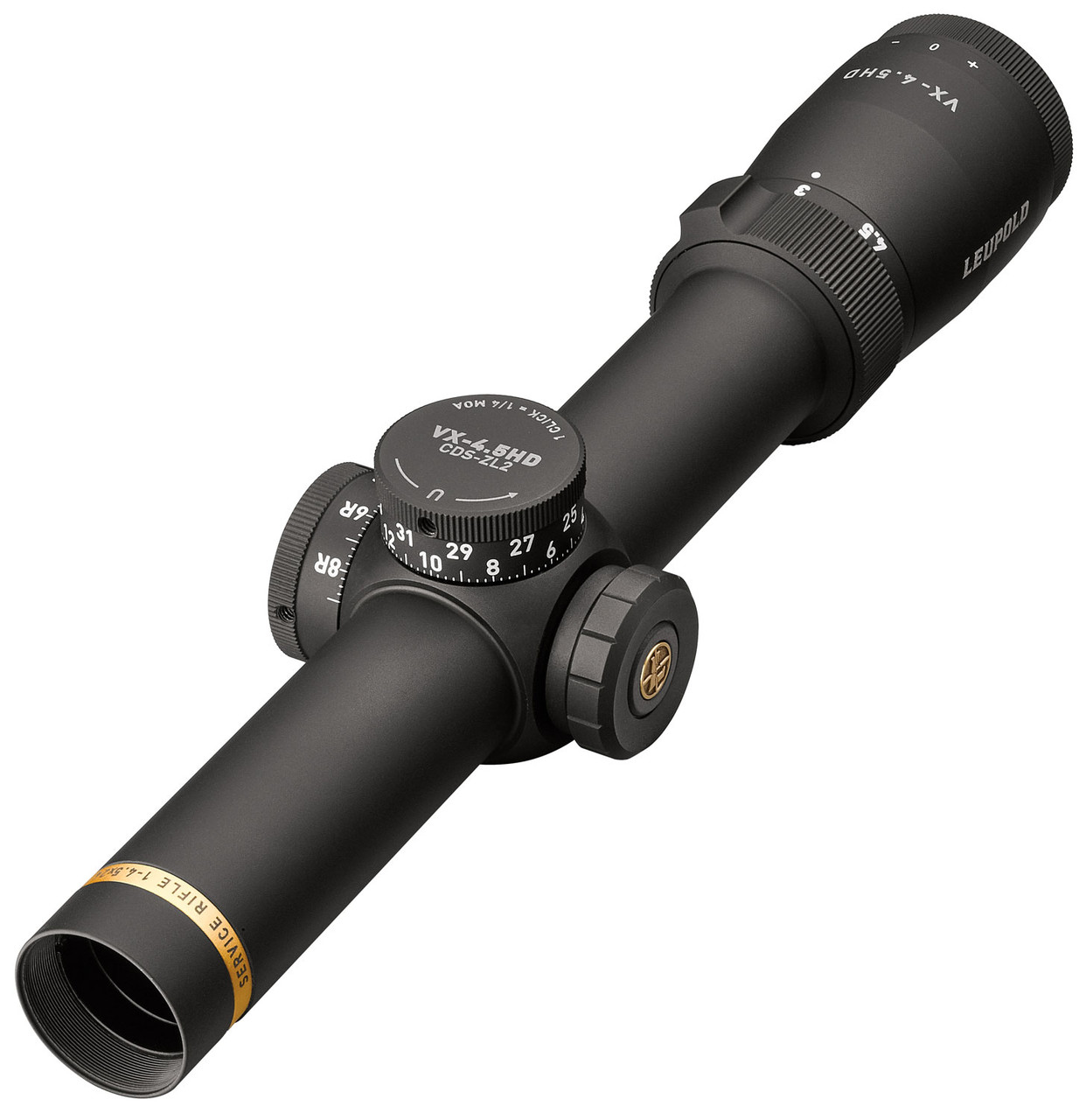 Leupold VX-4.5HD Scope, 1-4.5x24mm, Black, Illuminated FireDot Bull ...