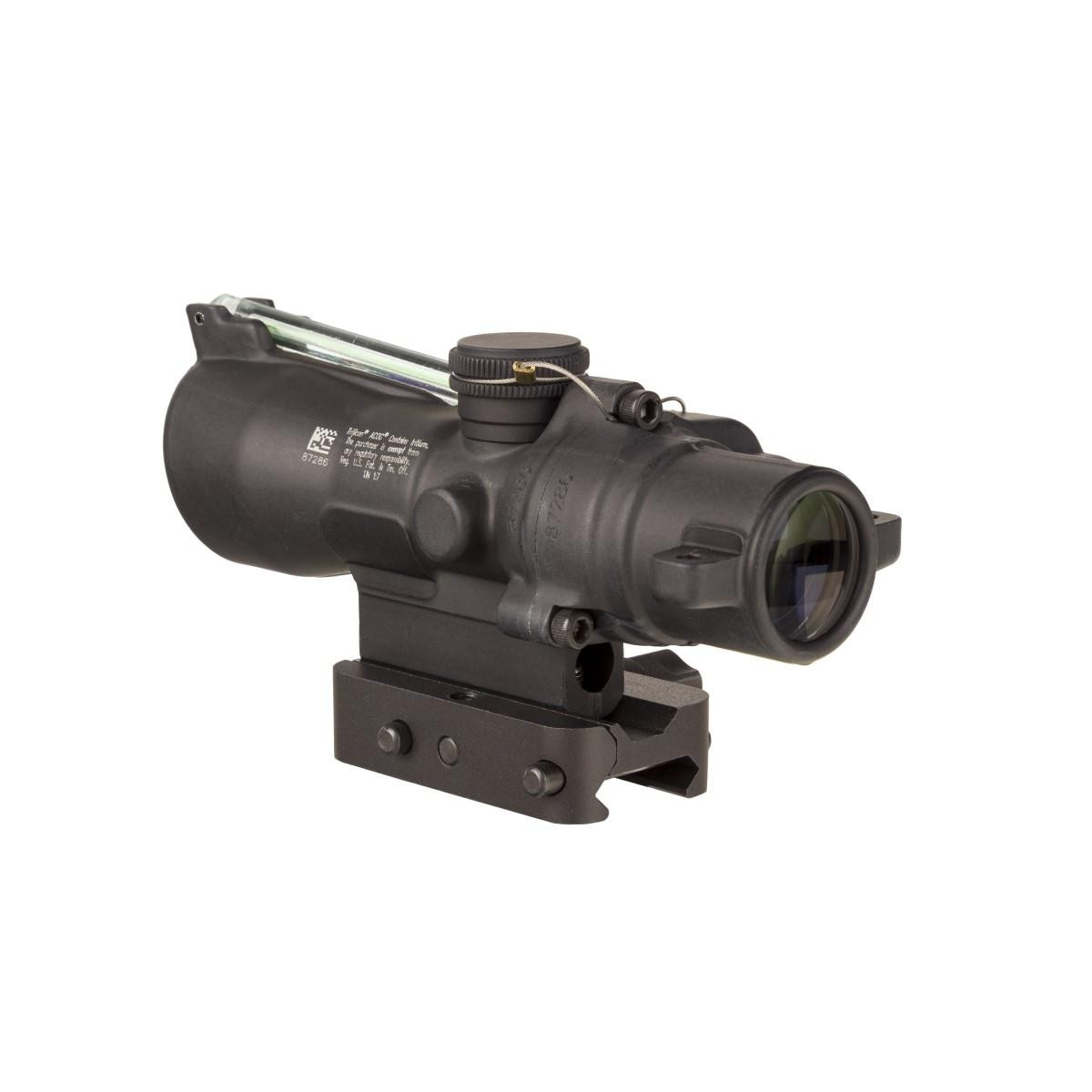 Trijicon Compact ACOG Scope, 3x24mm, Black, Illuminated Green Chevron ...