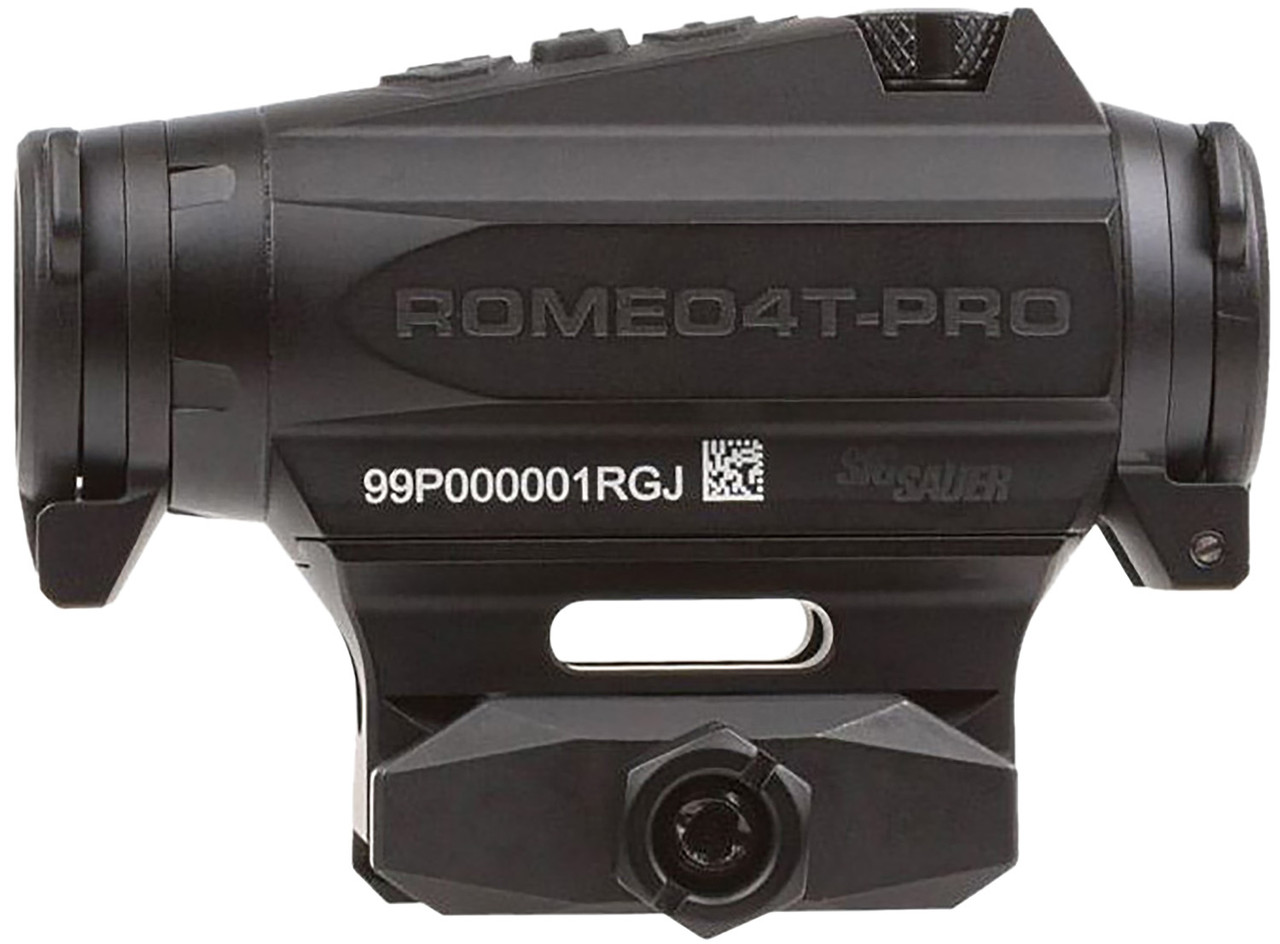Sig Sauer Romeo 4T-Pro Sight, 1x20mm, Black, 2 MOA Red Quad Ballistic ...