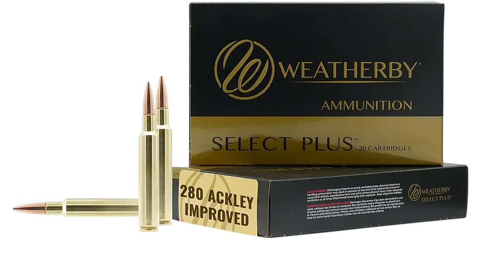Weatherby 280 Remington Ackley Improved, 168gr, 20rd Box - Impact Guns
