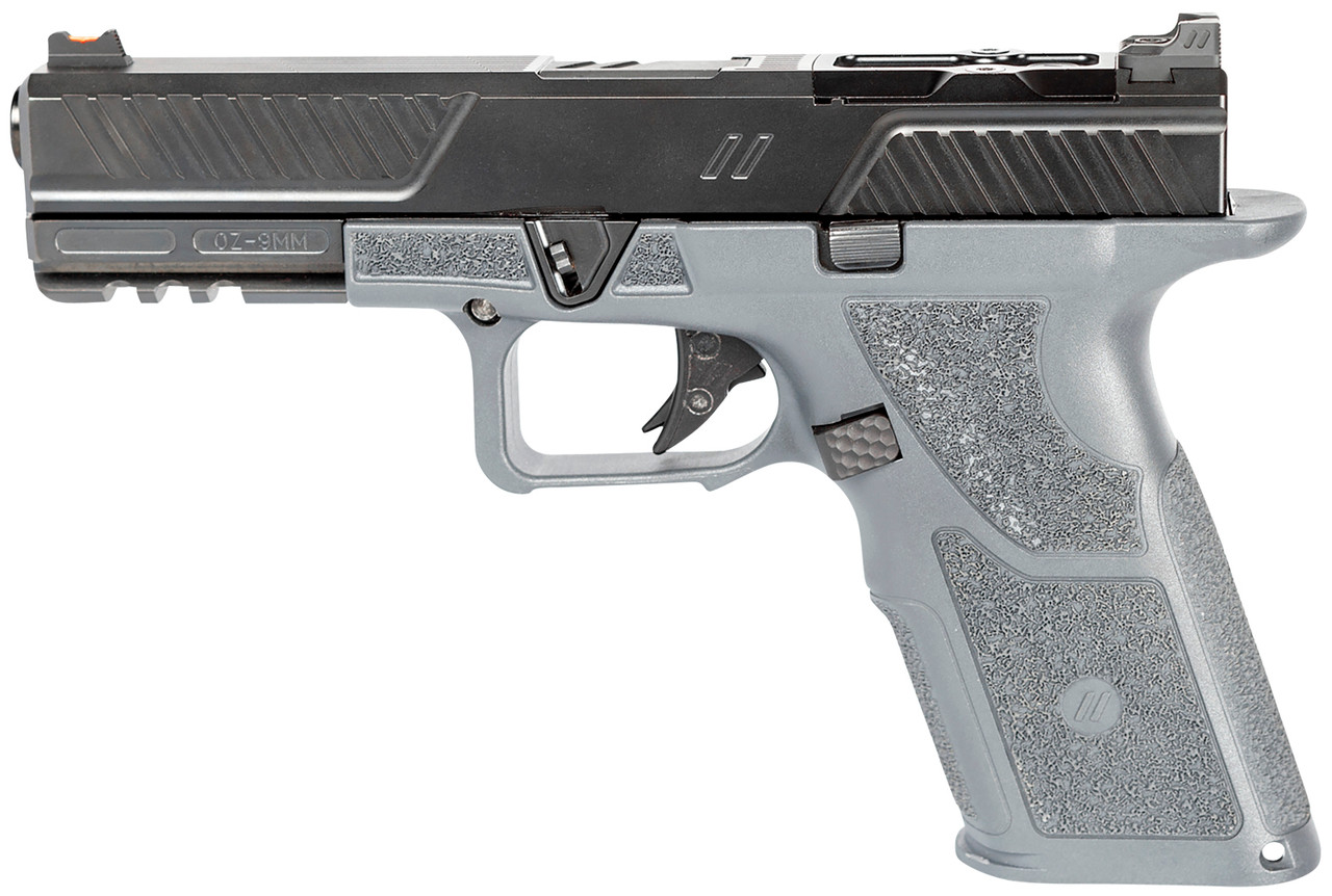 ZEV OZ9 9mm, 4.49" Barrel, Gray Frame, Black Slide, 17rd - Impact Guns