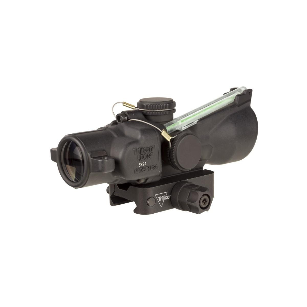 Trijicon Compact ACOG, 3x24mm, Black, Illuminated Green Horseshoe ...