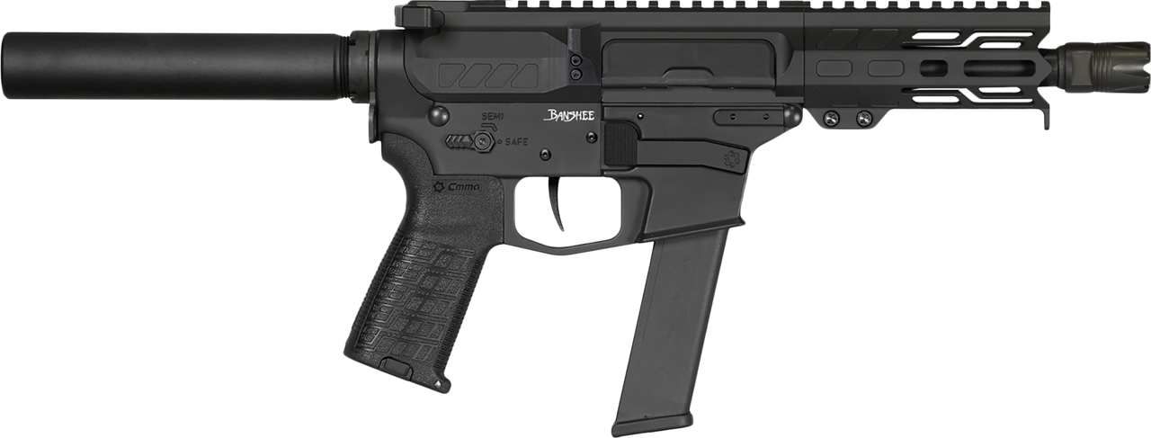 CMMG Banshee MKGS 40 Smith & Wesson, 5" Taper Threaded Barrel, Black ...