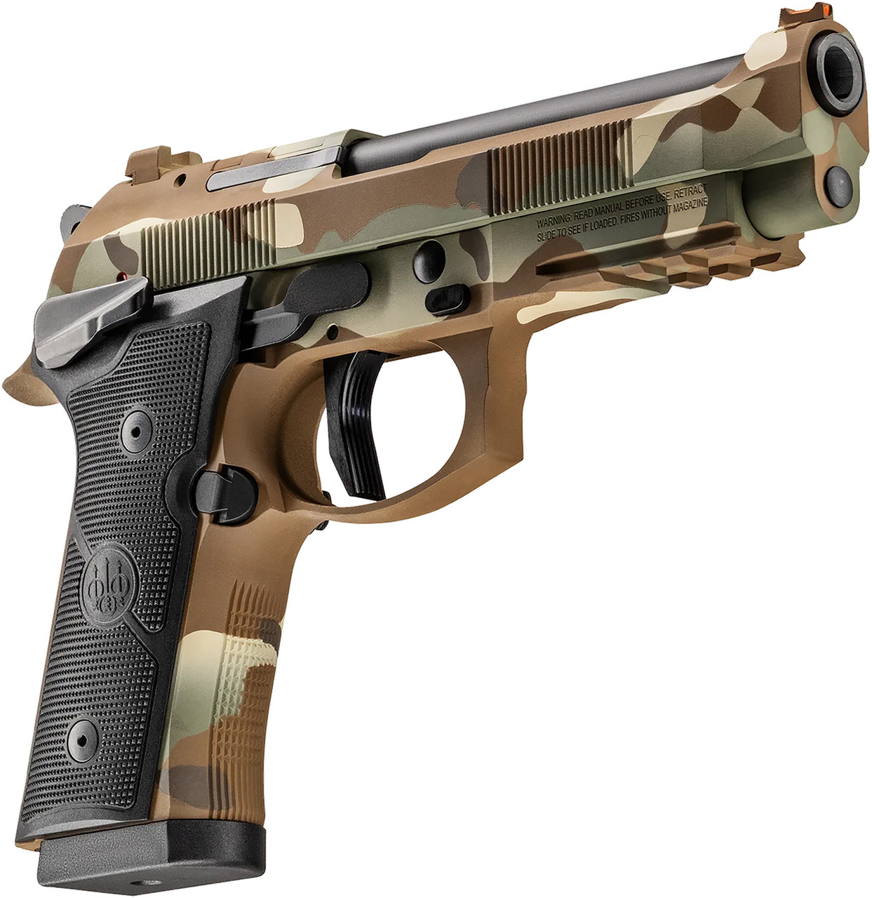 Berreta 92XI 9mm, 4.7" Barrel, Multicam Cerakote, Black Grip, 15rd ...