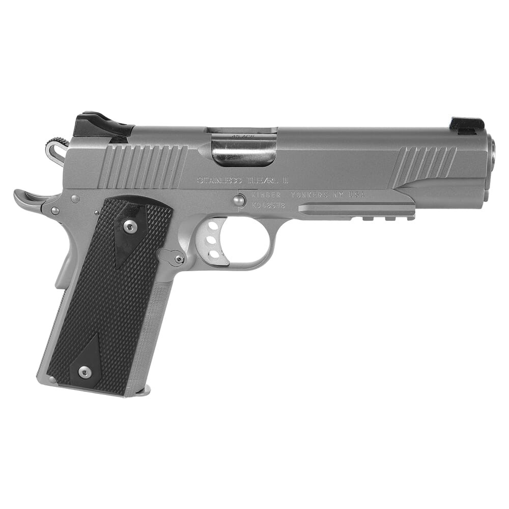 Kimber Stainless TLE/RL II 45 ACP, 5" Barrel, Stainless Steel, 7rd ...