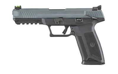 Ruger 57 5.7x28mm, 4.94" Barrel, Cobalt Kinetic Slate Blue Slide, Black ...