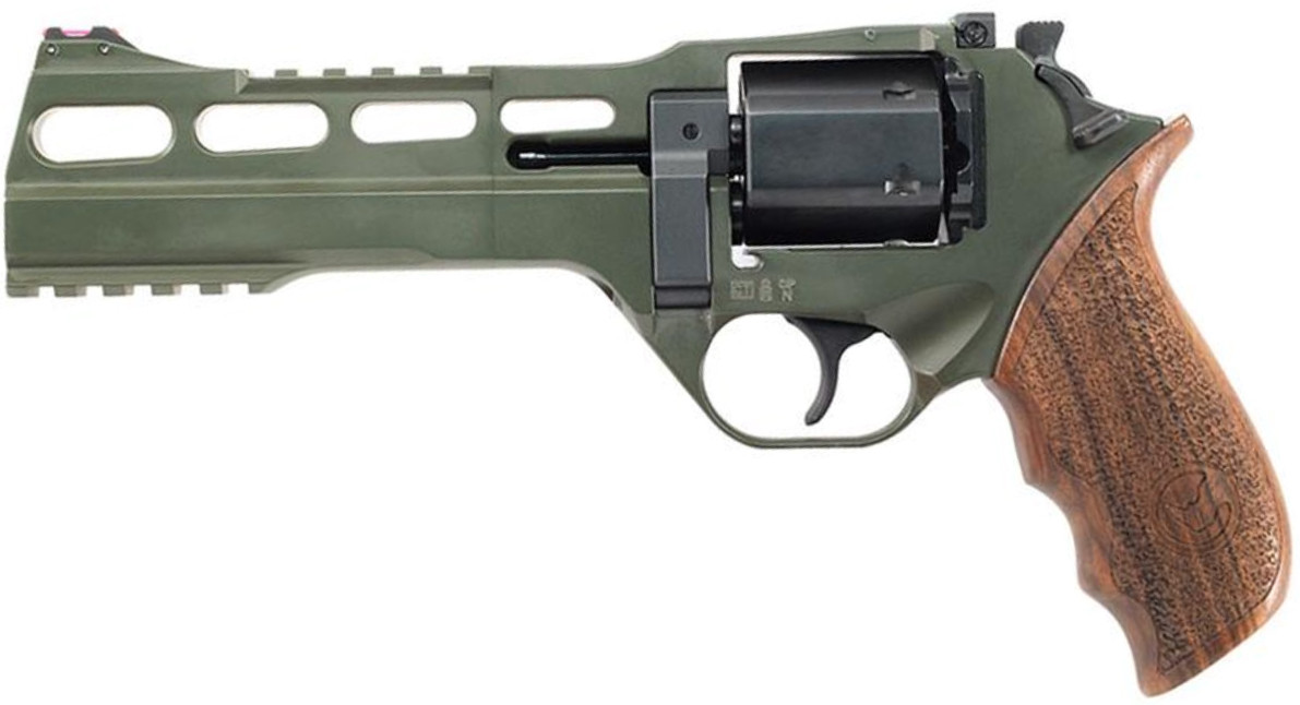 Chiappa Rhino 60DS 357 Magnum, 6" Barrel, Hunter Cerakote, Olive Drab ...