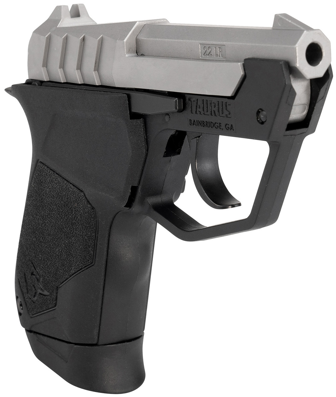 Taurus 22TUC 22 LR, 3" Barrel, Stainless Slide, Black Frame, 9rd ...