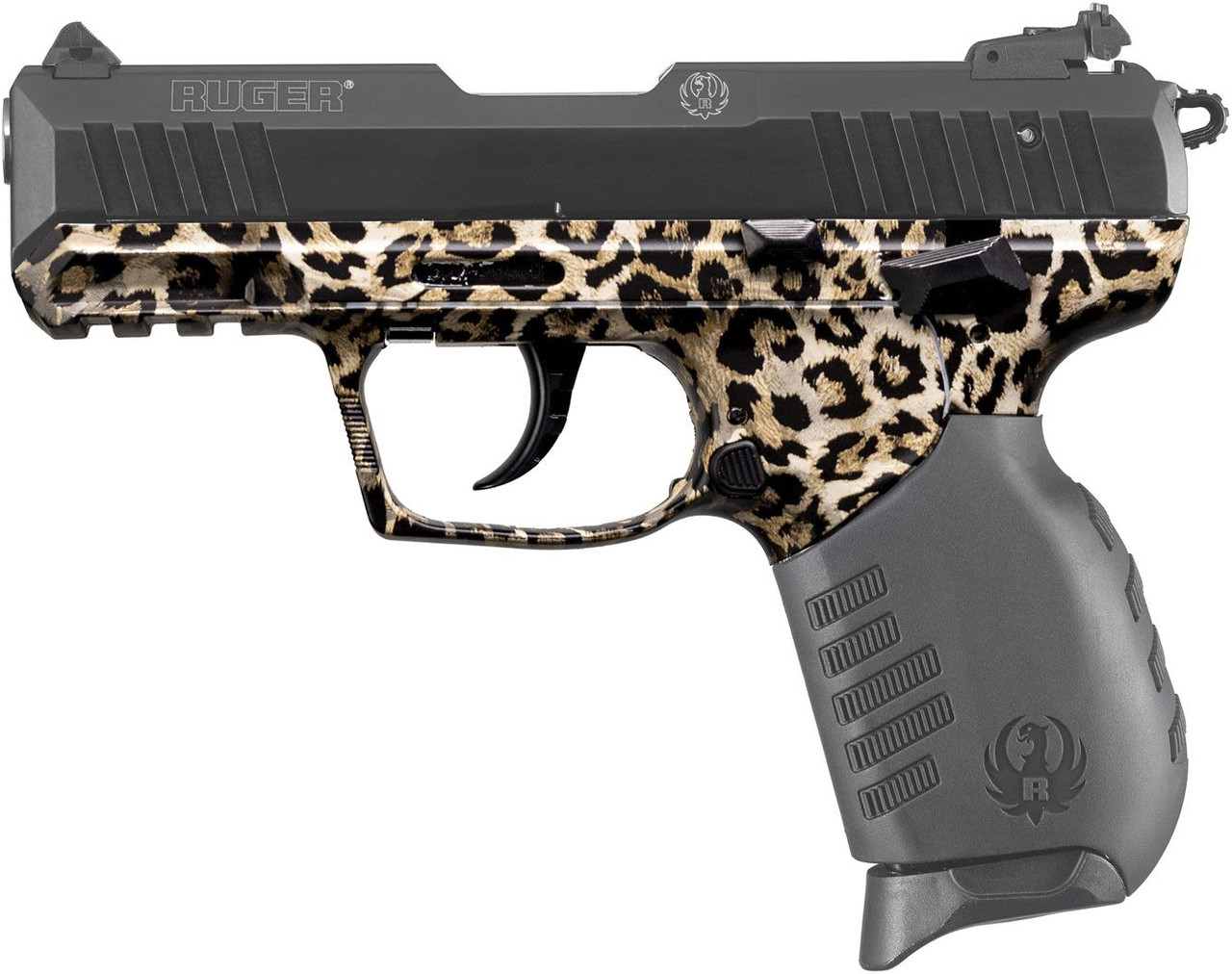 Ruger Sr22 22 Lr 35 Barrel Leopard Camo Frame Black Slidegrip