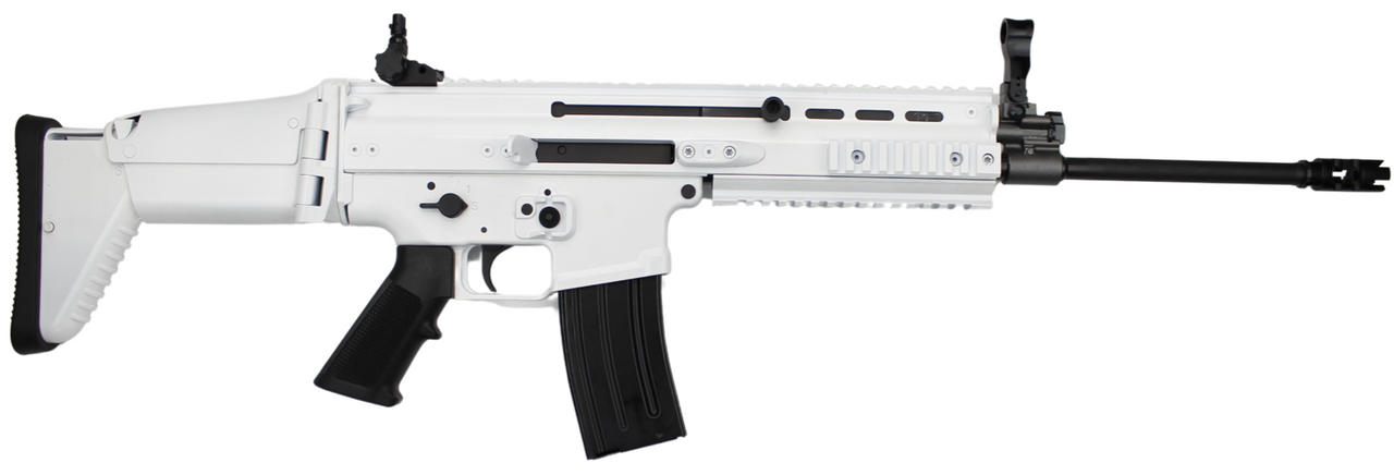 FN SCAR 16S 5.56x45mm, 16.25" Barrel, Stormtrooper White, Telescoping ...