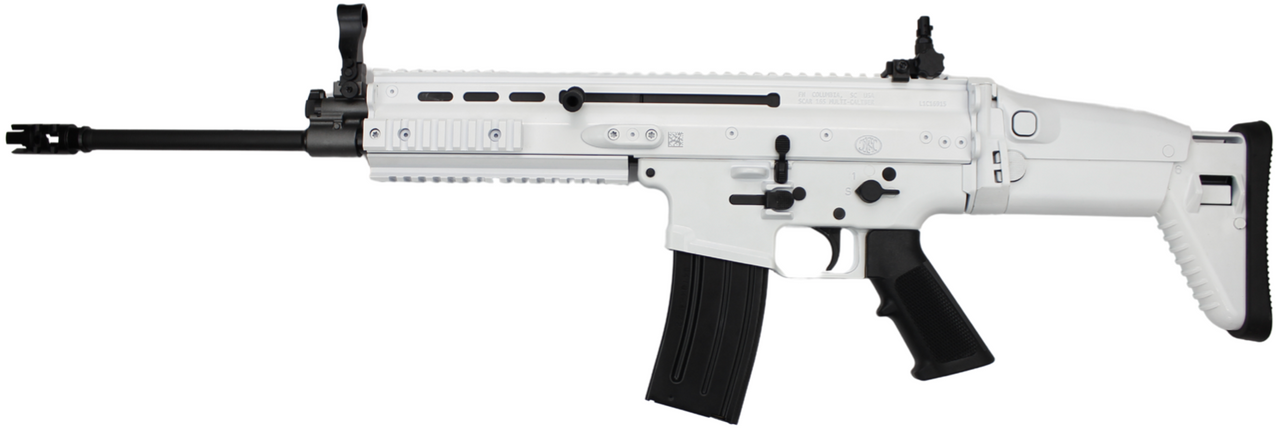 FN SCAR 16S 5.56x45mm, 16.25" Barrel, Stormtrooper White, Telescoping ...