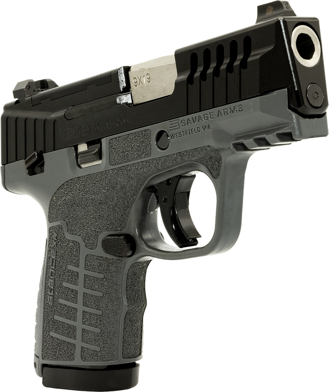 Savage Stance MC9MS 9mm, 3.2" Barrel, Gray Polymer Frame, Optic Ready ...