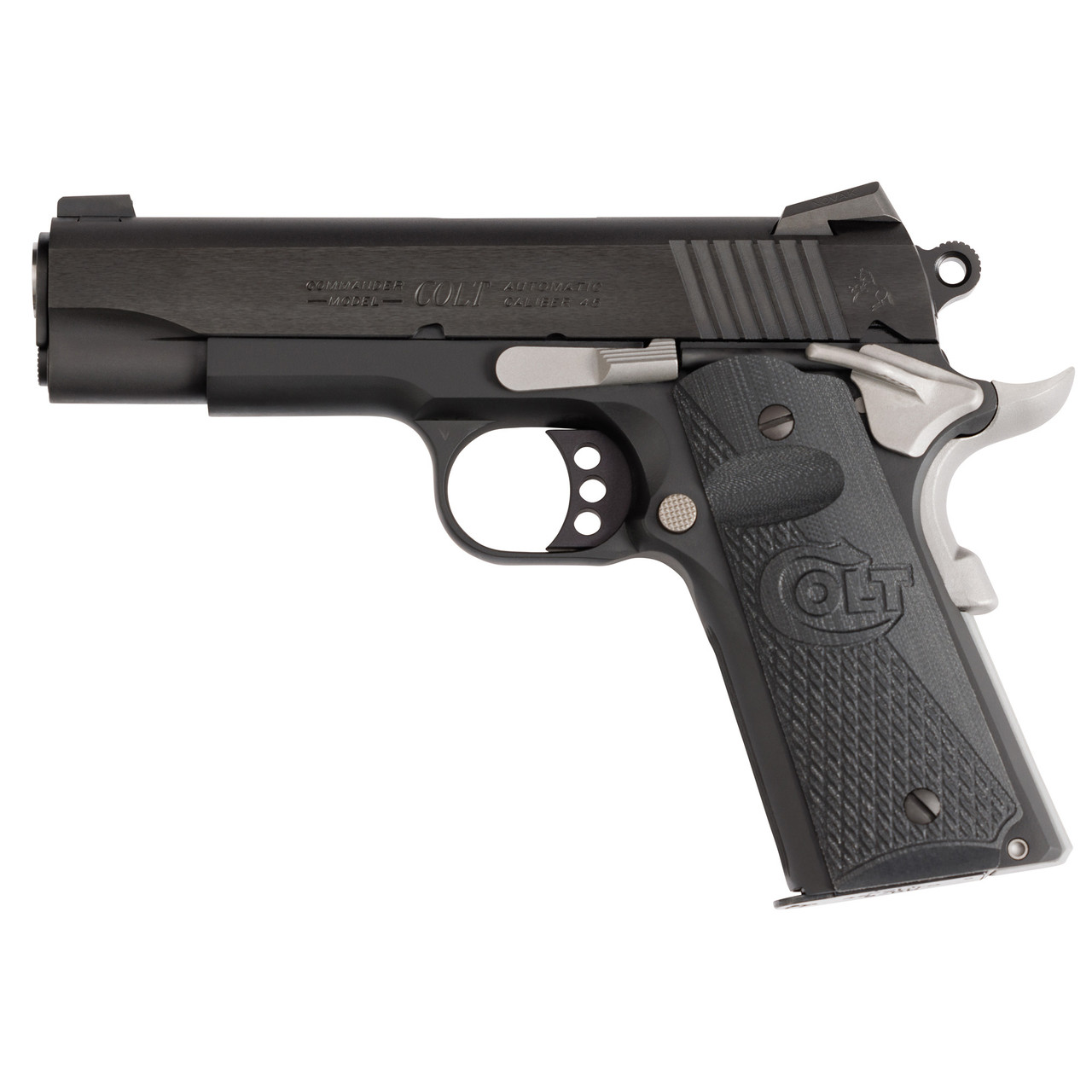 Colt Night Commander 1911 45 ACP, 4.25" Barrel, Black, Novak Night ...