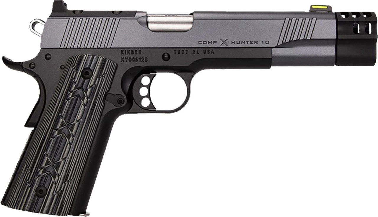 Kimber Comp X Hunter 10mm, 5" Fixed Compensated Barrel, Gray/Black ...