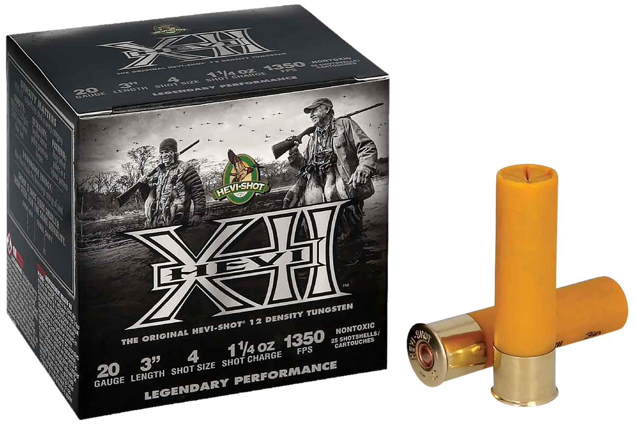 HEVI-Shot HEVI-XII 20 Ga, 3", 1 1/4oz, 2 Shot, 25rd Box - Impact Guns