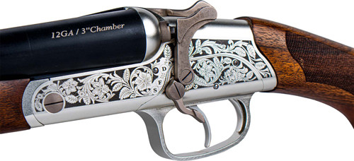 ATI Road Agent Prime 20 Ga, 26" Barrel, Silver Engraved Alum Receiver ...