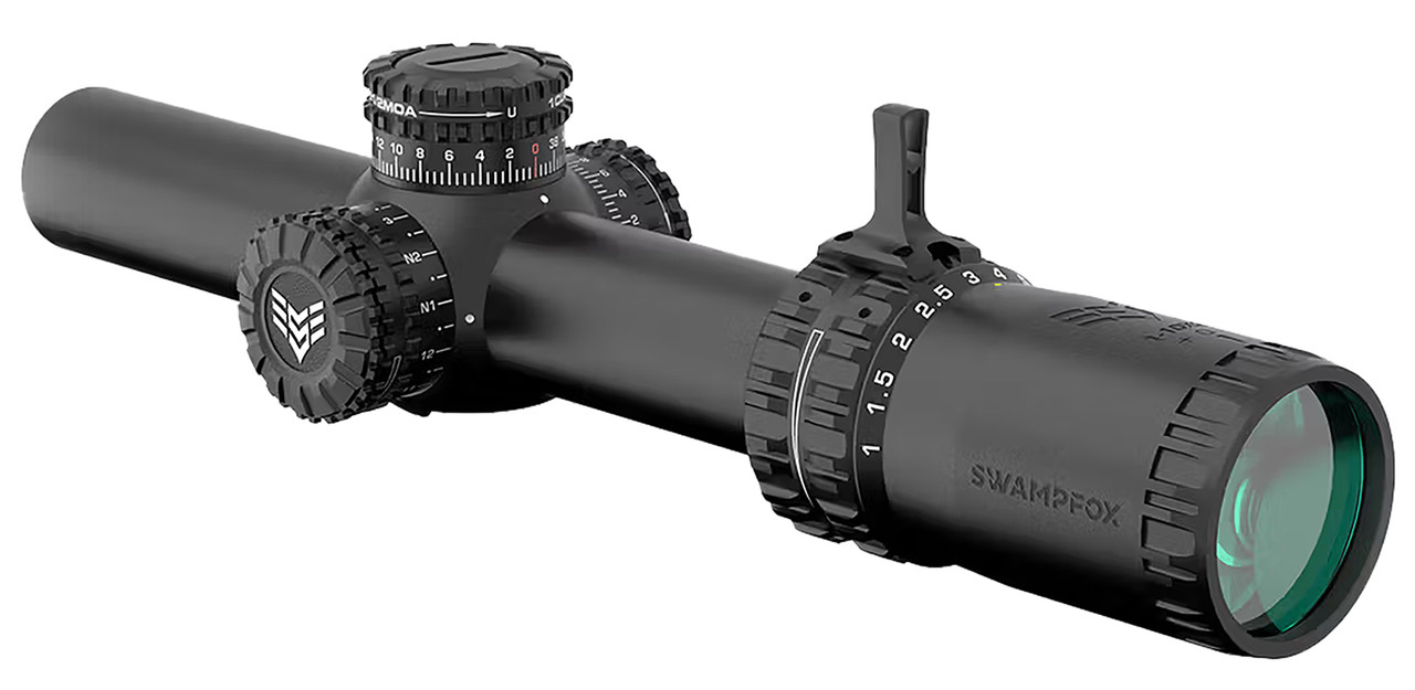 Swampfox Optics Arrowhead Black 1-6x24mm 30mm Tube Guerrilla Dot MOA ...