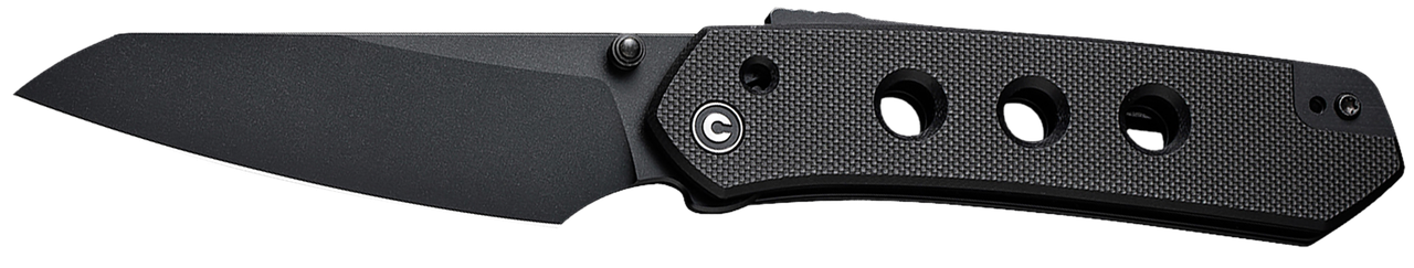 Civivi Knives Vision FG 3.54" Folding Tanto Plain Black Nitro-V Steel ...