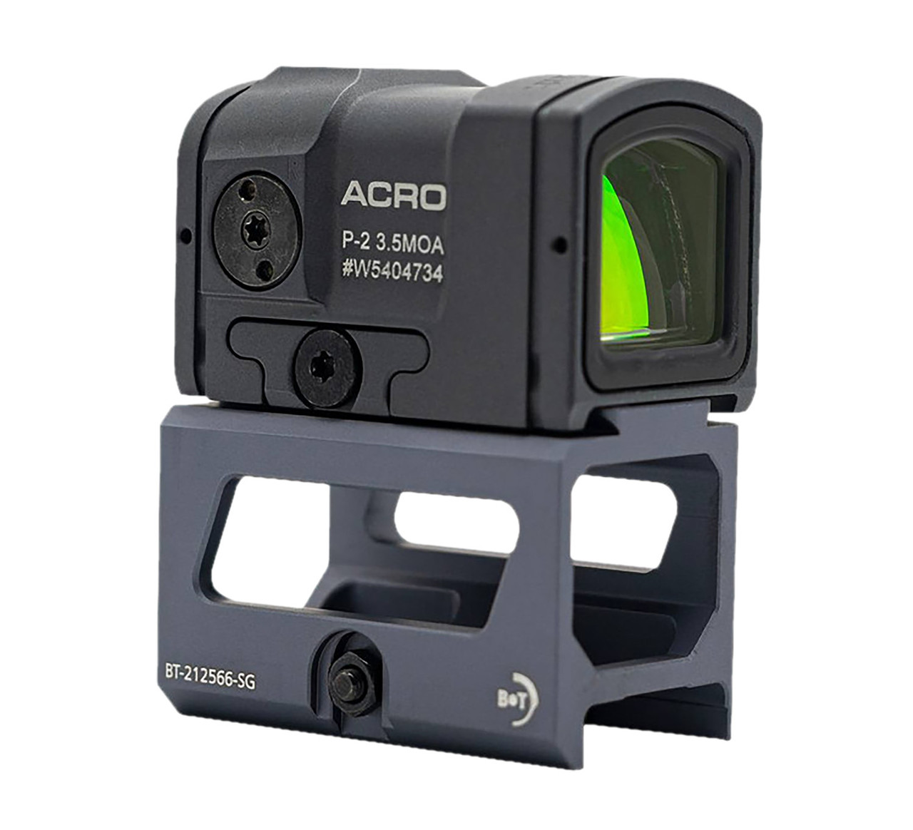 B&T Firearms Aimpoint ACRO P-2 Gray 1x 3.5 MOA Red Dot Reticle - Impact ...