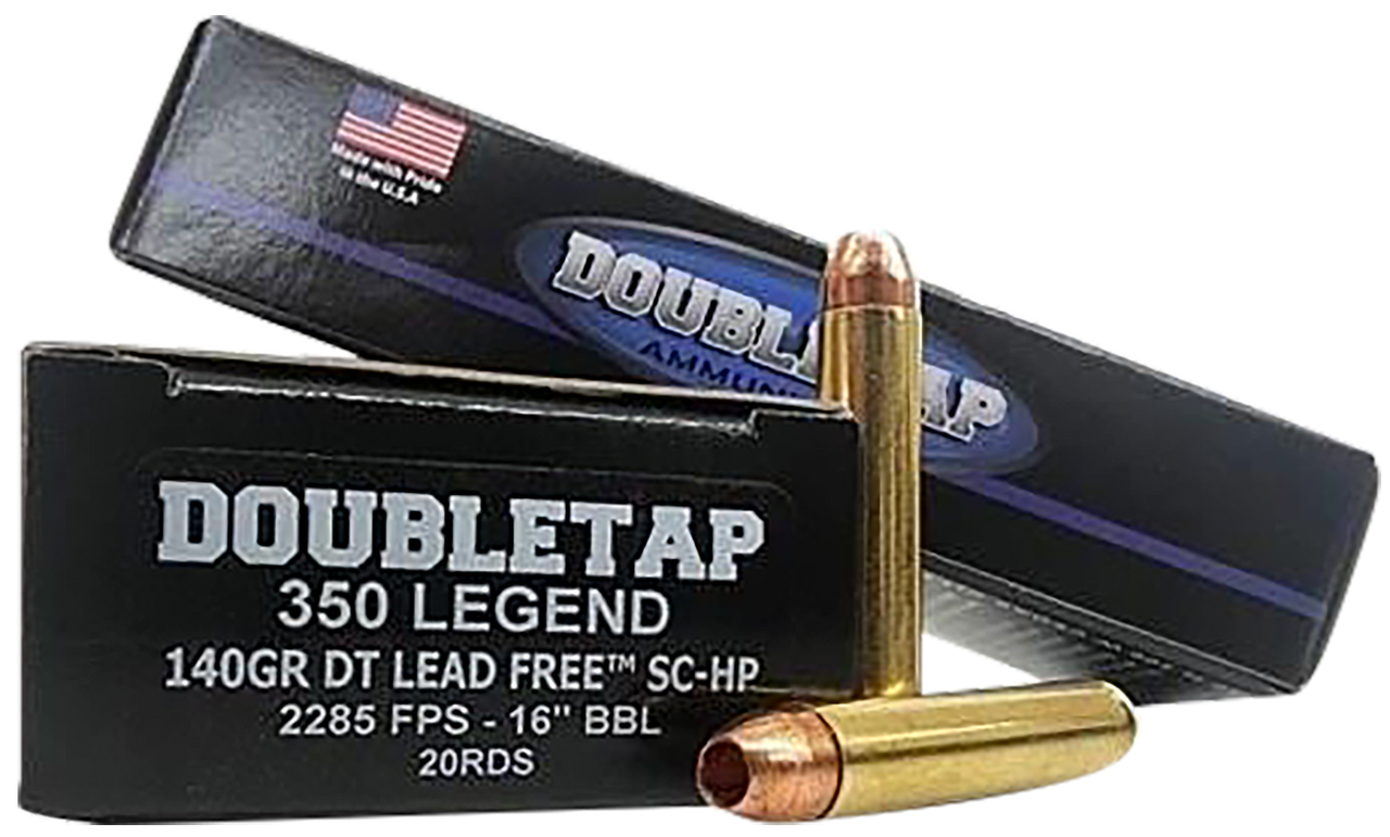 DoubleTap 350 Legend 140gr, DT Lead Free 20rd Box - Impact Guns