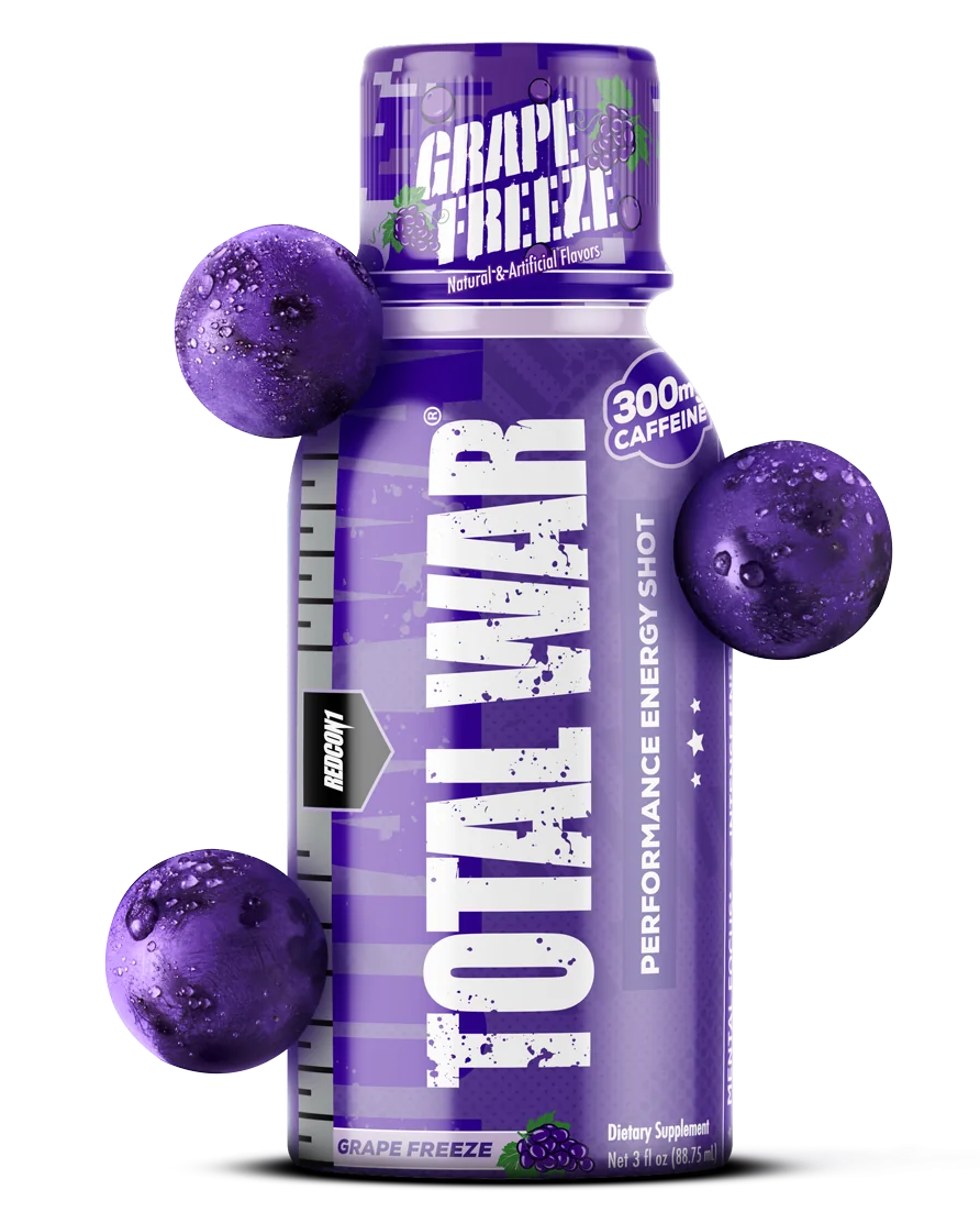 Redcon1 Total War Energy Shots Grape Freeze 12 Pack - Impact Guns