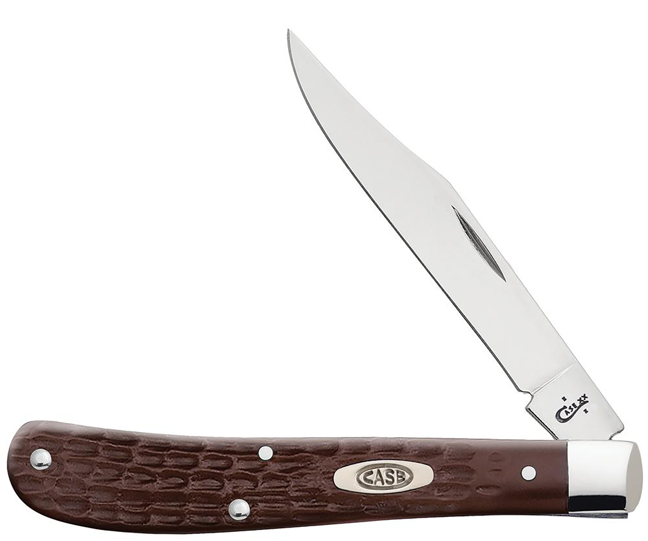 Case Trapper Slimline 3.25" Folding Clip Point Plain Mirror Polished ...
