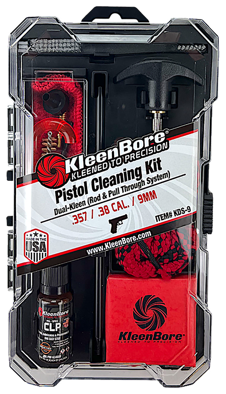 KleenBore 9mm Dual-Kleen, Includes Pull Through Rope Cleaner, Phosphor ...