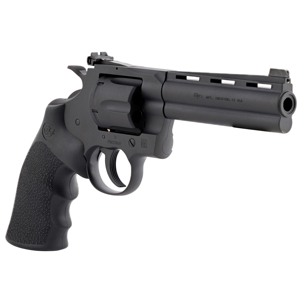 Colt Python 357 Mag/38 Special 6 Shot 5" Barrel, Matte Blued Vent Rib ...