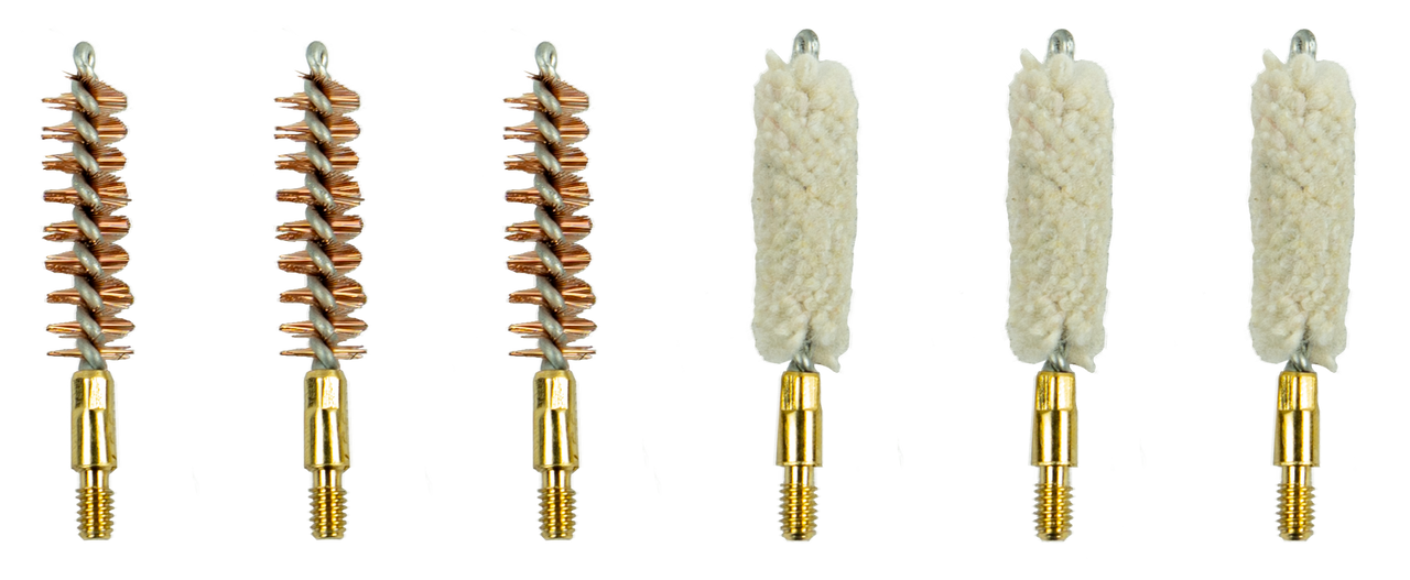 Kleen-Bore Bore Cleaner Brush and Mop Set, Standard #8-32 Thread, Fits ...
