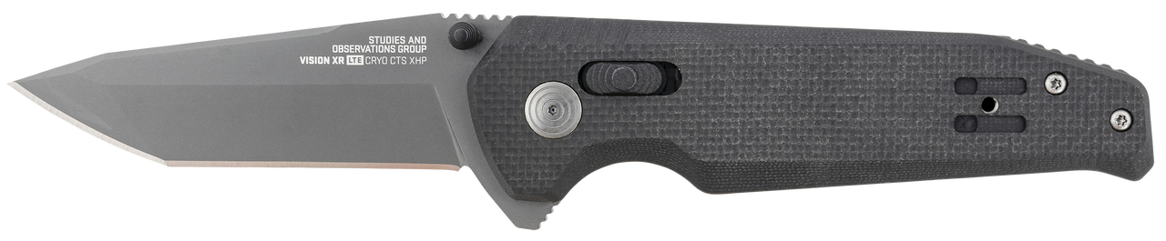 SOG Knives & Tools Vision XR, Folding Knife, 3.36" Tanto Point Straight ...