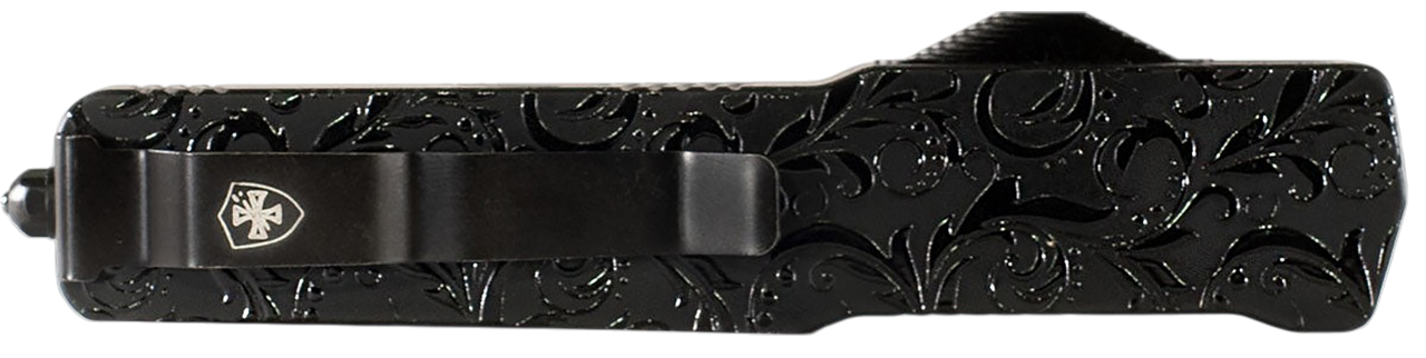 Templar Knife Premium LW Maiden Gloss Slim OTF Dagger Plain Black Oxide ...