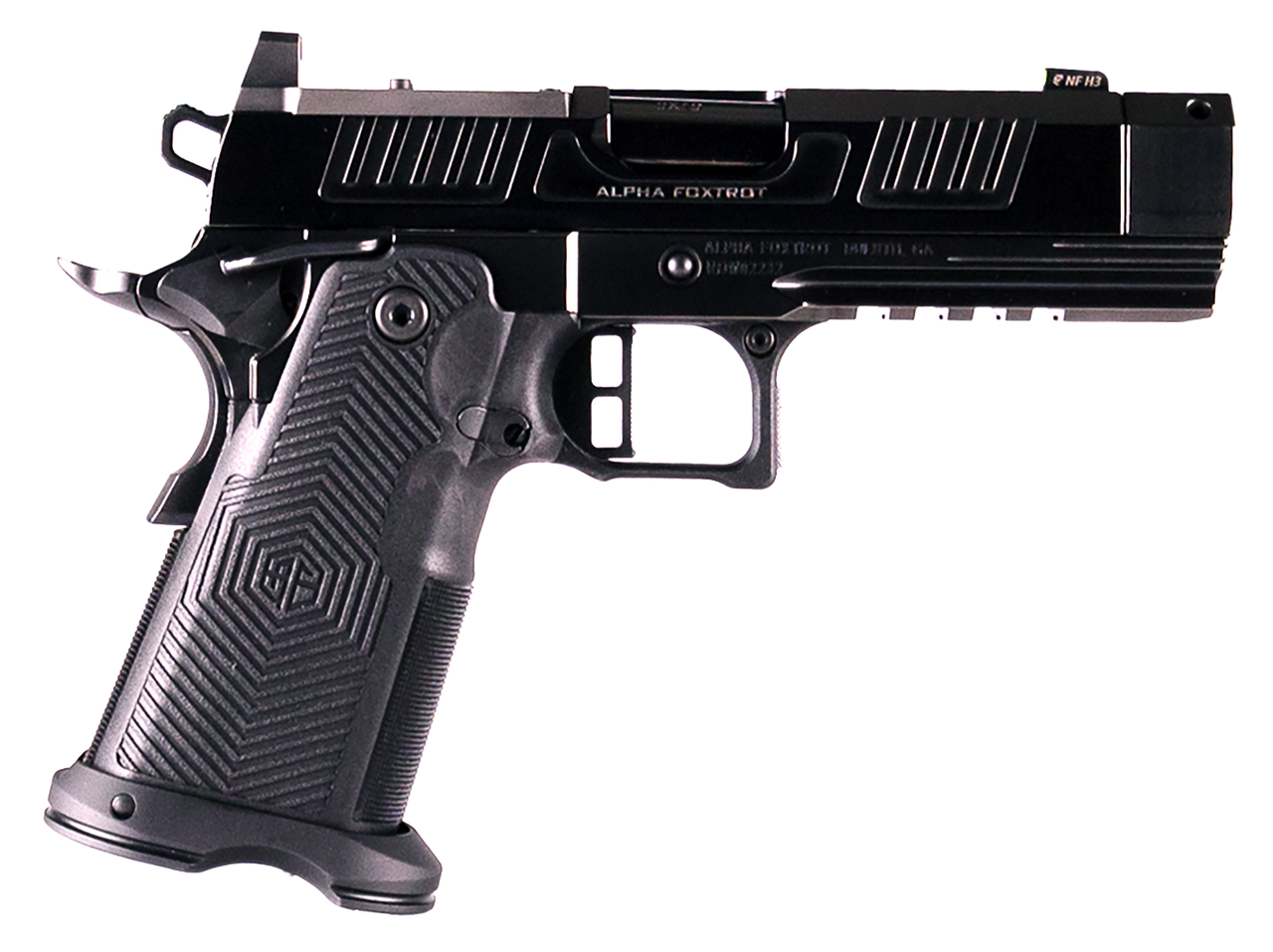 Alpha Foxtrot Romulus 1911 9mm 20rd, 4.25" Black Threaded Compensated ...