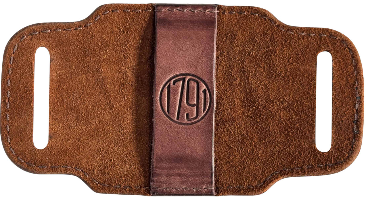 1791 Gunleather Ammo Belt Slide Brown Leather 12 Gauge - Impact Guns