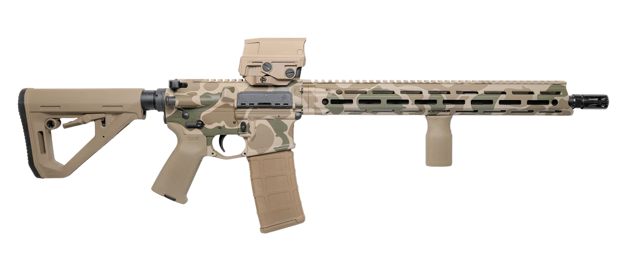 Cnc Firearms Daniel Defense DDM4 V7 5.56 NATO 16" Duck Camo Cerakote, 1 ...