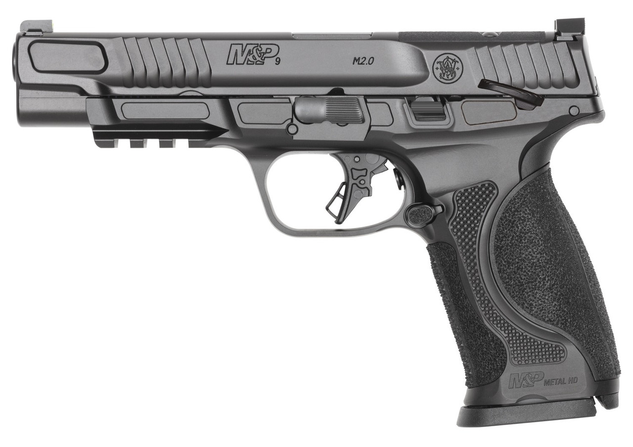 Smith & Wesson M&P M2.0 Metal Heavy Duty 9mm, 5" Barrel, Armornite ...