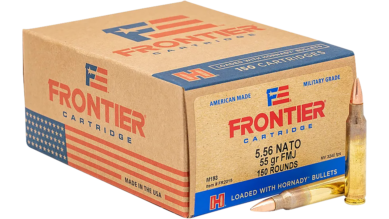 Frontier Military Grade Rifle 5.56x45mm NATO 55gr Full Metal Jacket 150 ...